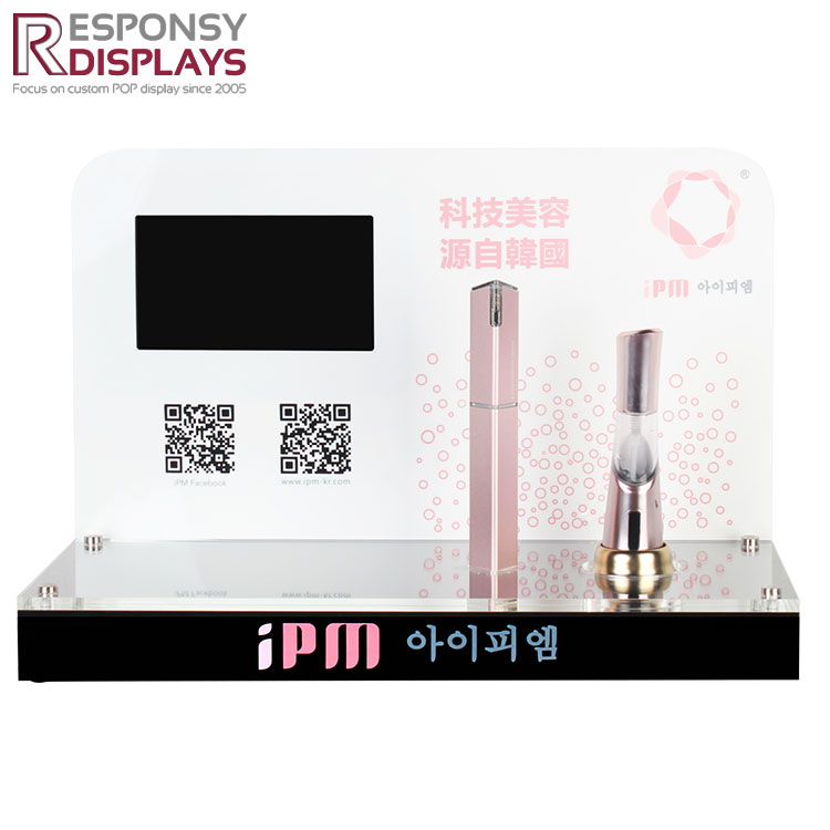 Excellent Design Skin Care Product Display Stand Acrylic Cosmetic Rack ...