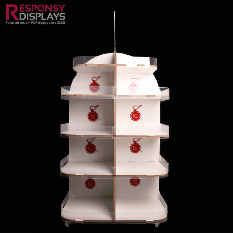 Modern Floor Four Sides Display Multiple Material Toy Display Stand ...
