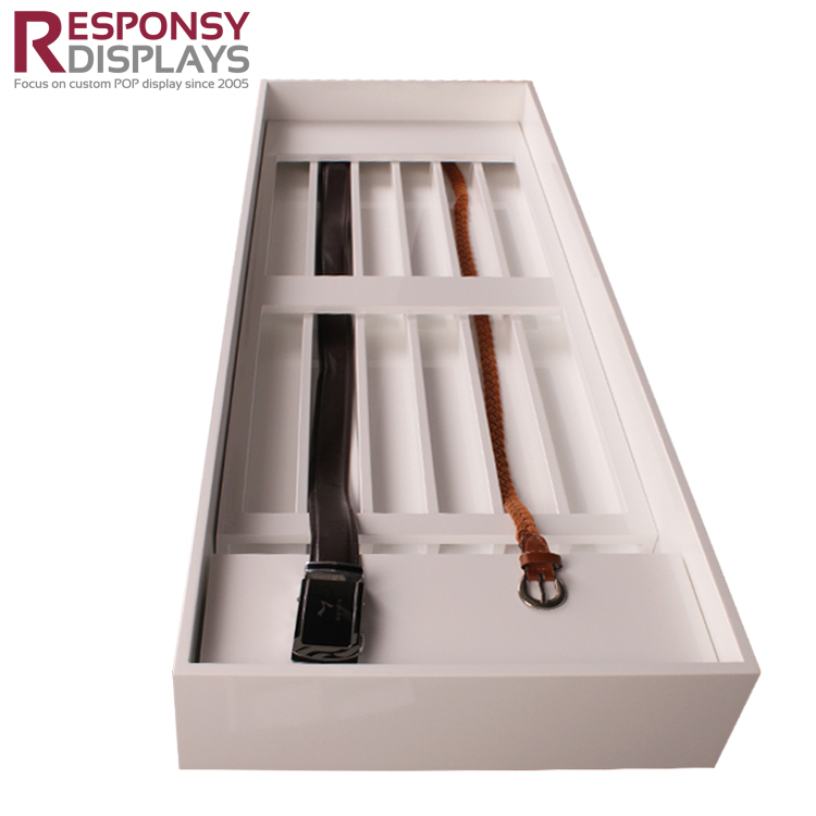 Countertop Sales Promotion Square MDF Retail Display Tray For Wallet ...