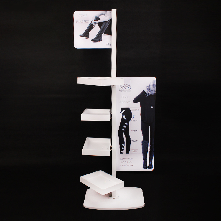 Fashion Design Wood And Metal Floor Standing Skinny Pants Display With ...