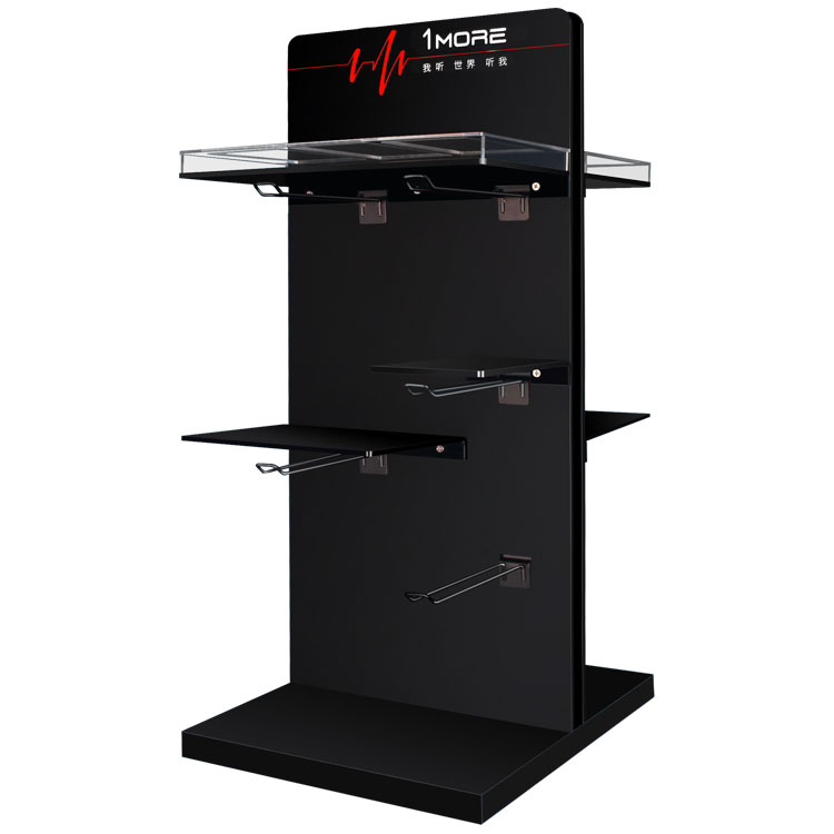 Attractive Style Counter Table Headset Shelf Acrylic and Metal Earphone ...